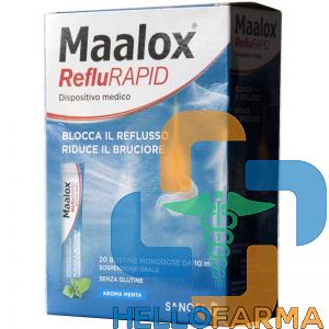 Maalox RefluRapid aroma menta 20 bustine monodose